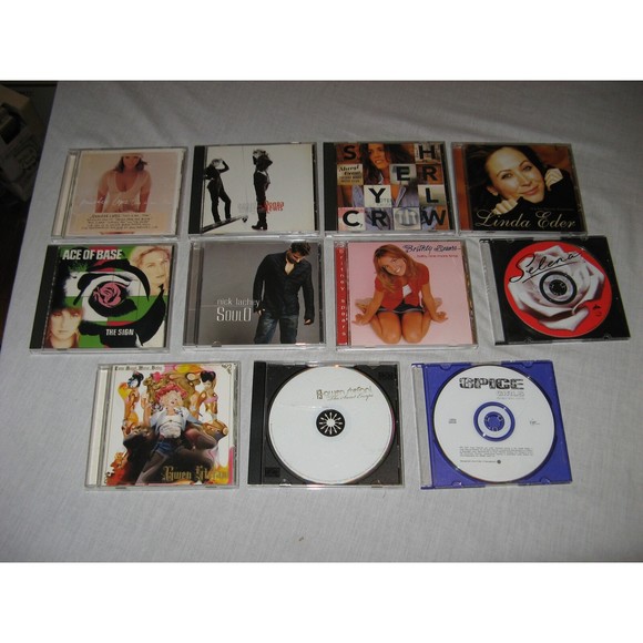 Media | Lot Of 11 Famous Pop Stars Music Cd Gwen Stefnai Britney Spears ...